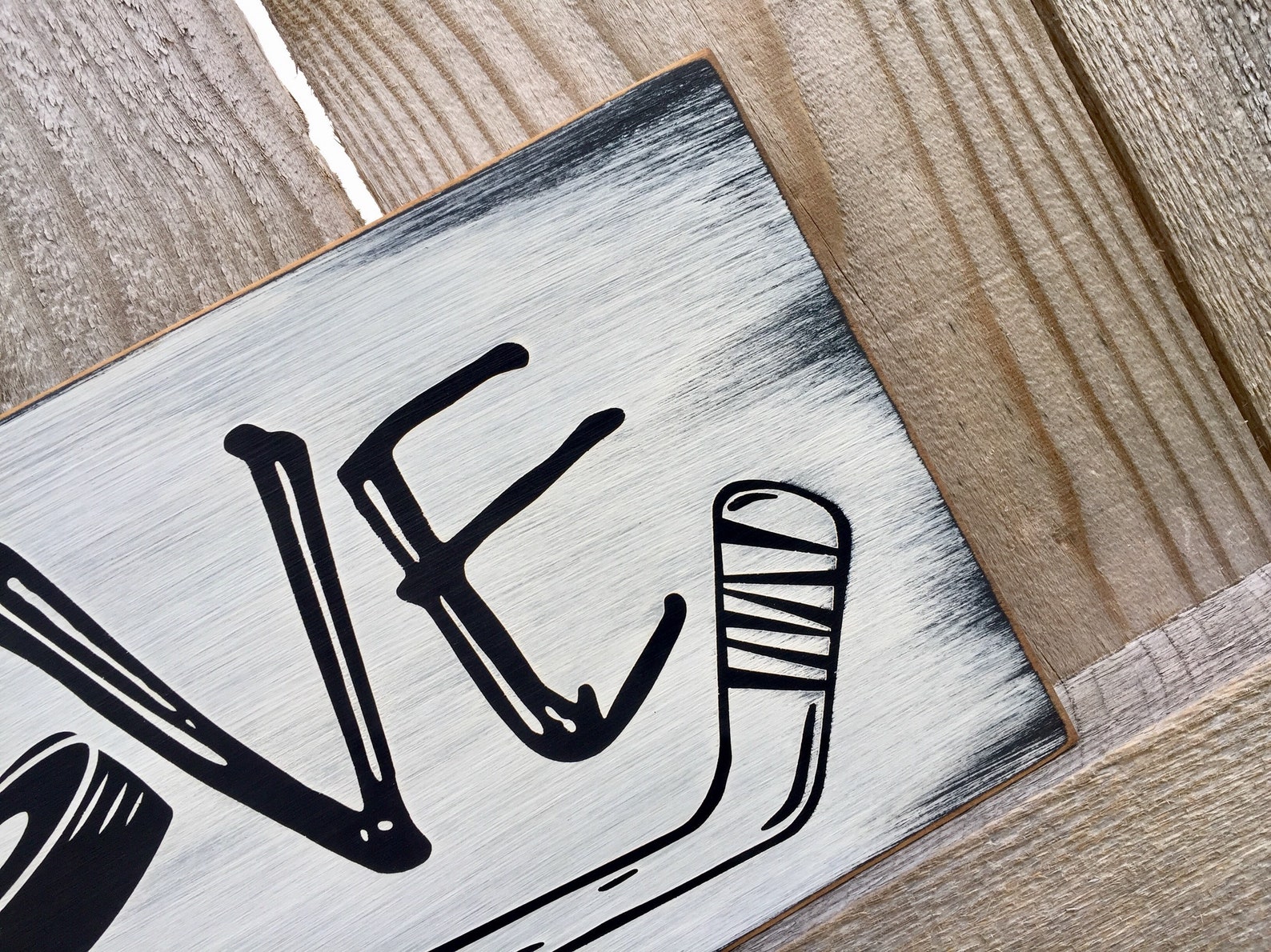 I Love Hockey Sign, MADE TO ORDER, Hockey Love Sign, Hockey Sign ...