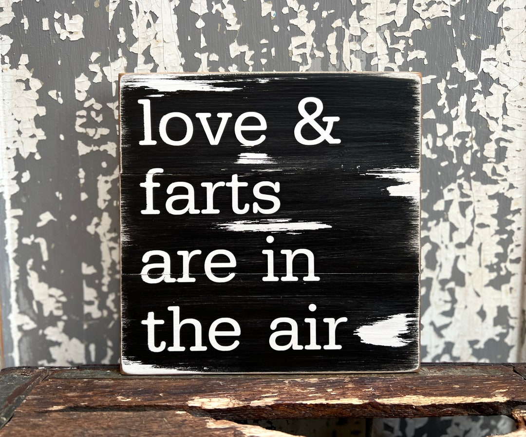 Love and Farts Are in the Air, Valentines Gift, Fart Sign, Gag Gift - Etsy