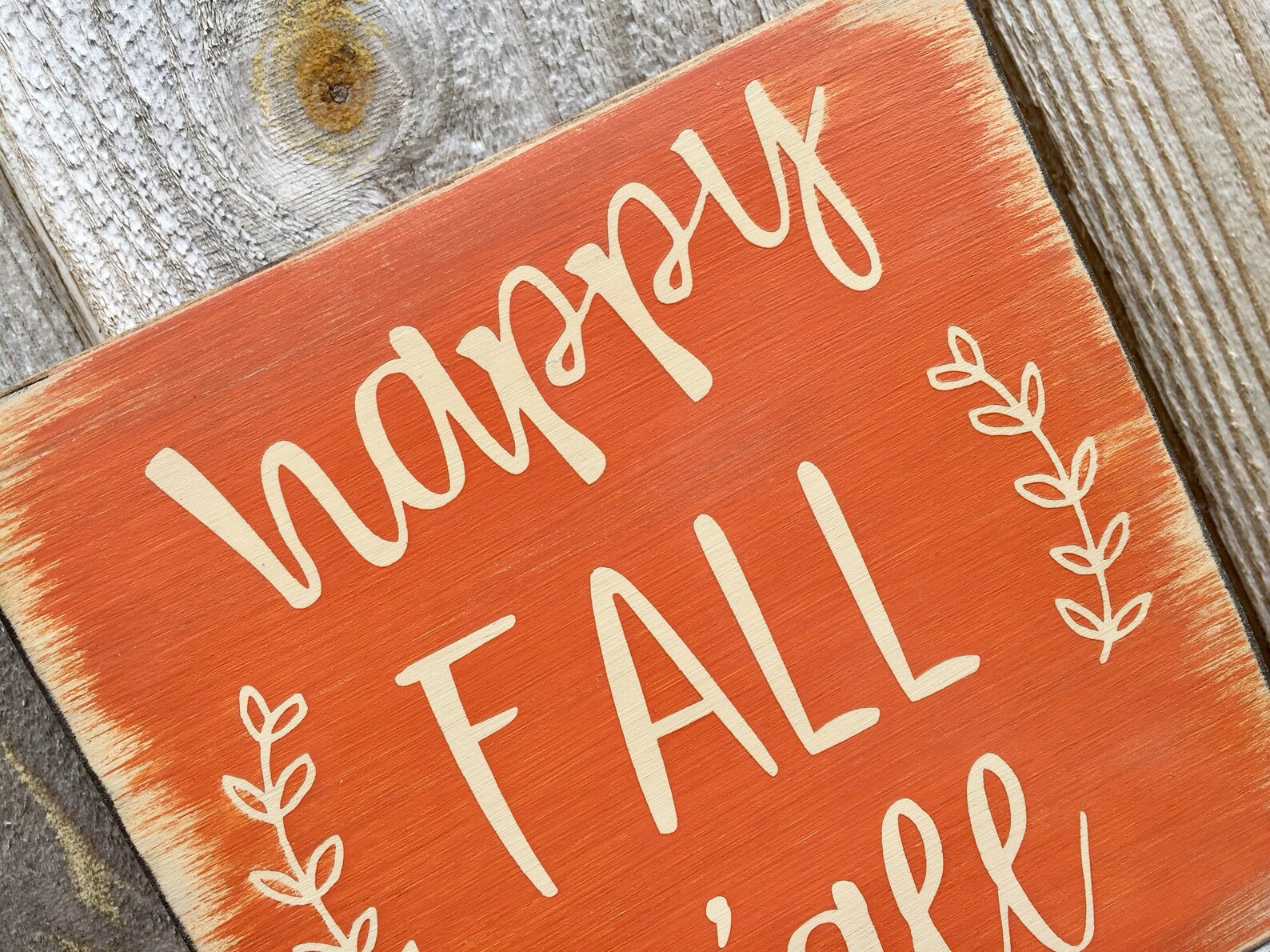 Happy Fall Y'all Sign, Rustic Fall Decor - Etsy