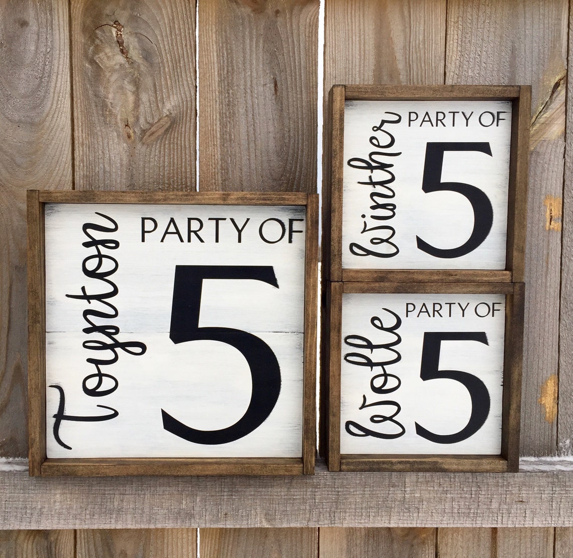 Custom Family Sign Party of 5 Sign Custom Party of Sign | Etsy