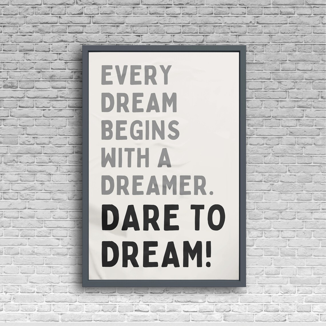 Every Dream Begins With A Dreamer Dare to Dream Printable Wall Art Inspirational Poster ...