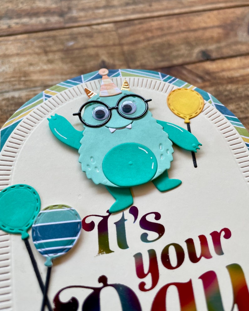 Handmade Monster Birthday Card - Etsy