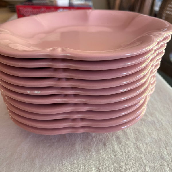 Pink Plate Set - Etsy