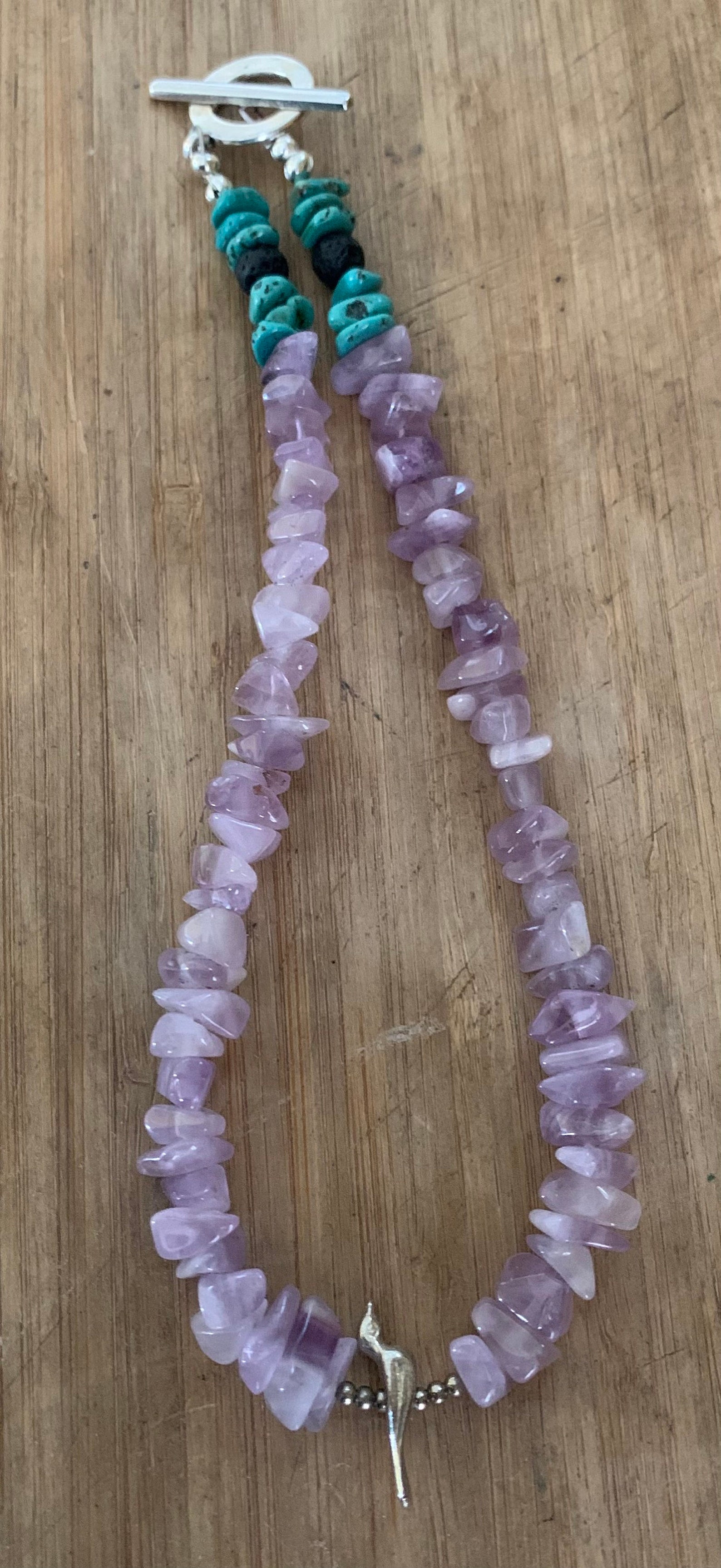 Childs Amethyst and Dove Necklace Baby Amethyst Necklace - Etsy