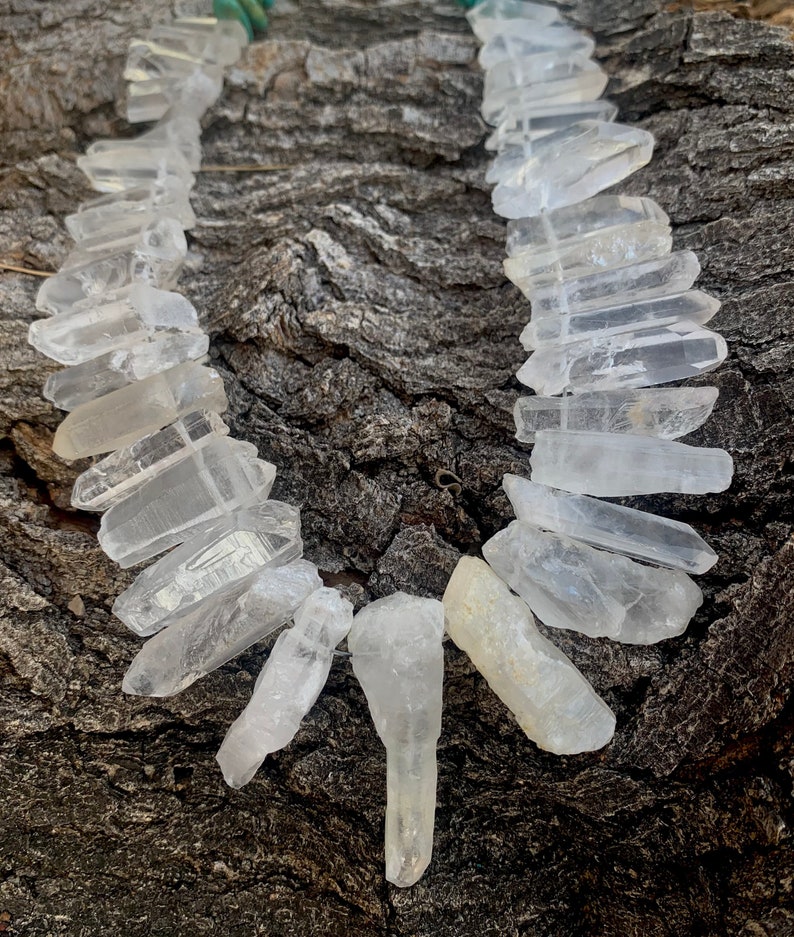 Beautiful Quartz Crystal Necklace Quartz Crystal Necklace - Etsy