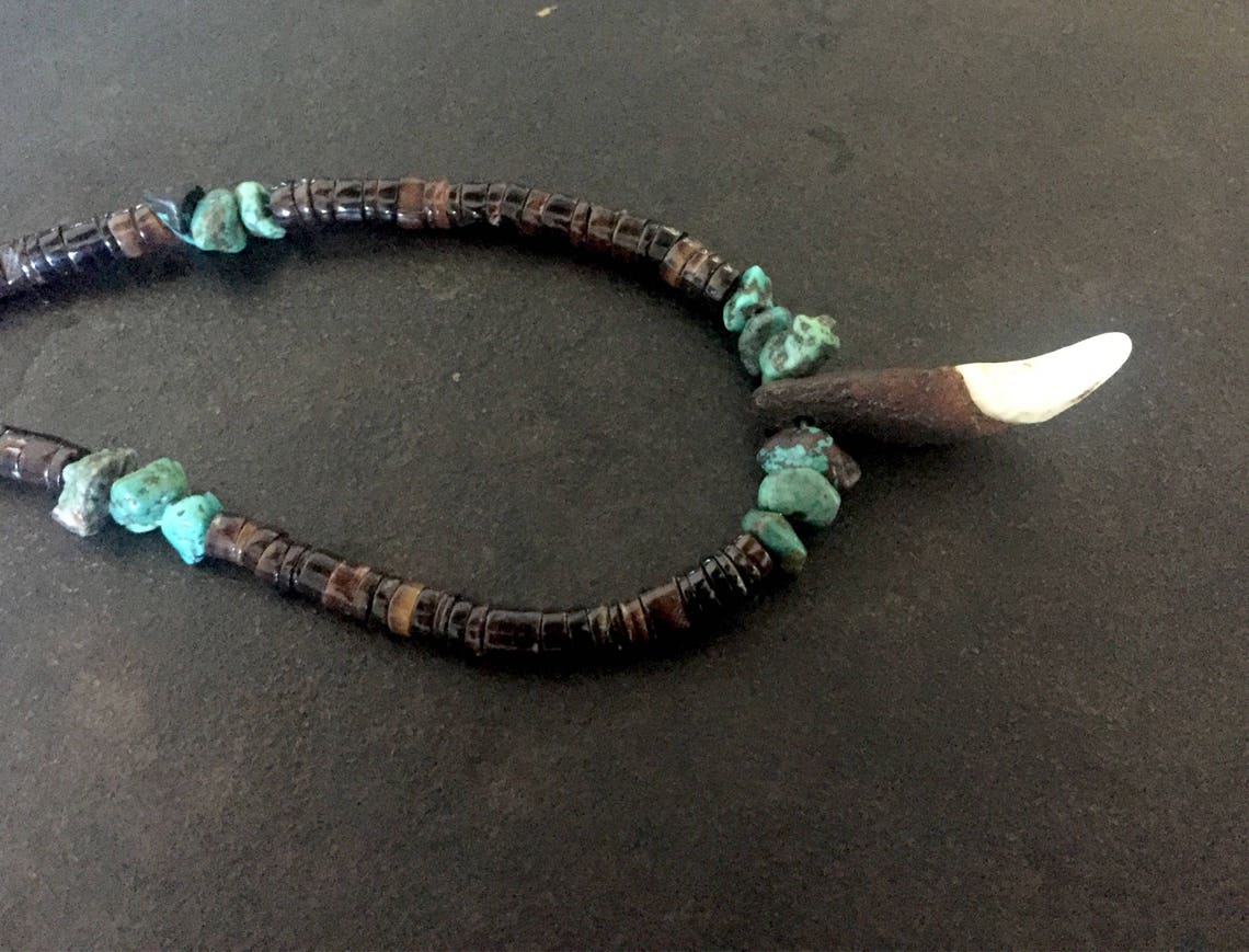 Wolf Tooth, Men's Necklace, Men's Wolf Tooth Necklace, Wolf Necklace ...