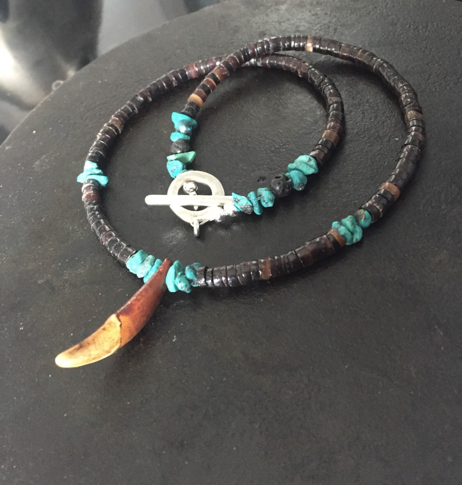 Wolf Tooth, Men's Necklace, Men's Wolf Tooth Necklace, Wolf Necklace ...