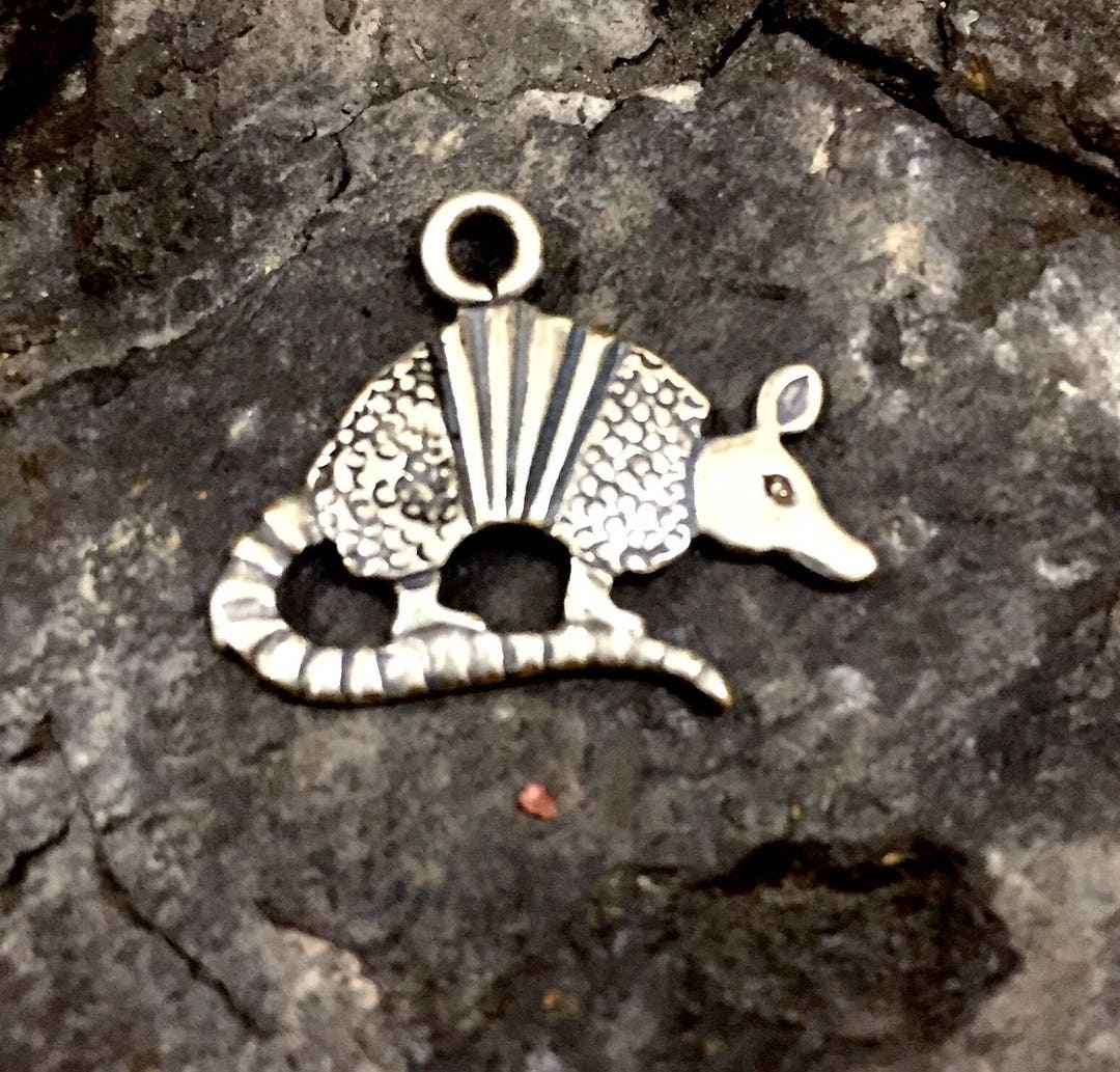 Armadillo Charm Made From Silver Alloy, Armadillo Pendent, Armadillo ...
