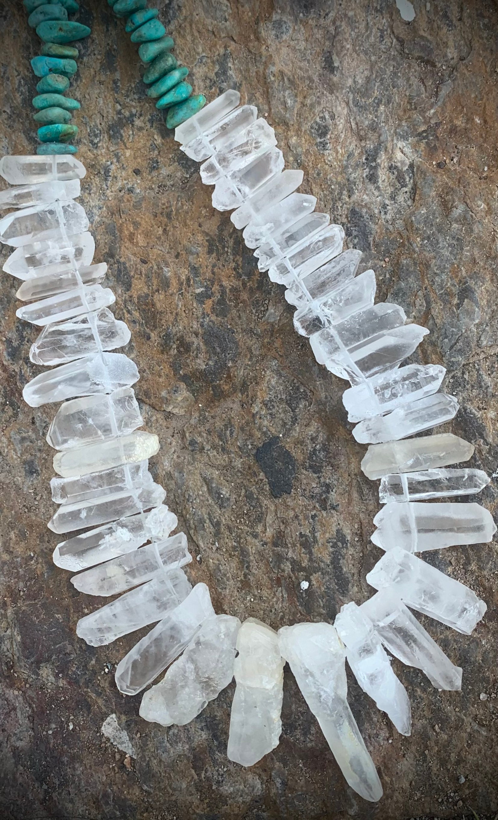 Beautiful Quartz Crystal Necklace Quartz Crystal Necklace - Etsy