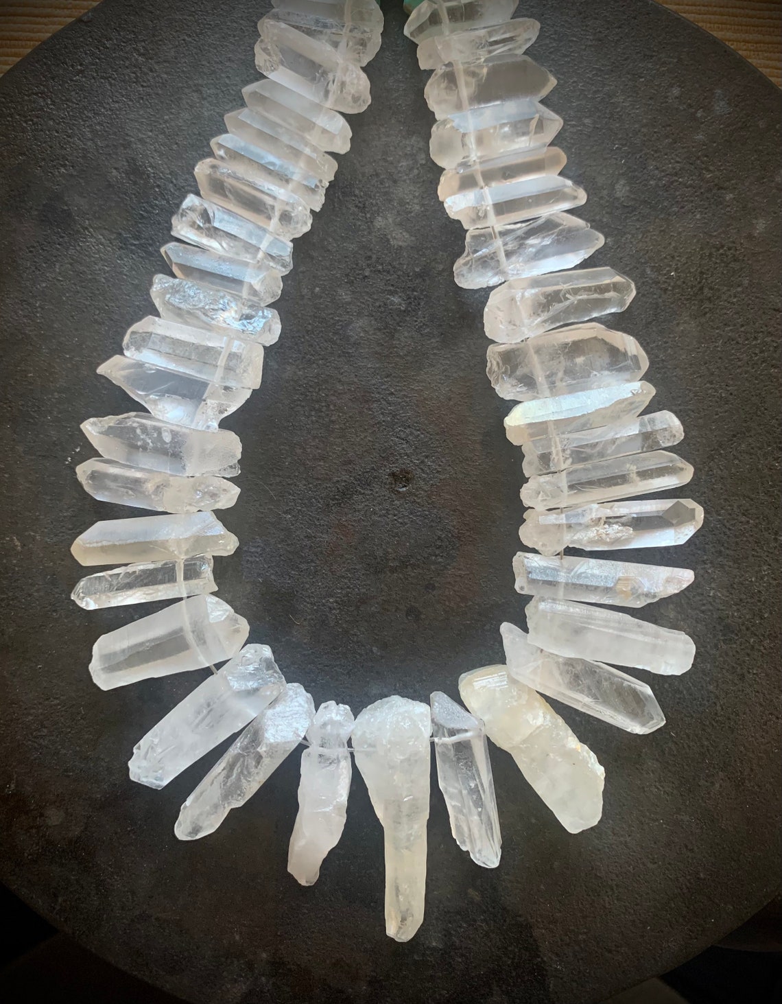 Beautiful Quartz Crystal Necklace Quartz Crystal Necklace - Etsy