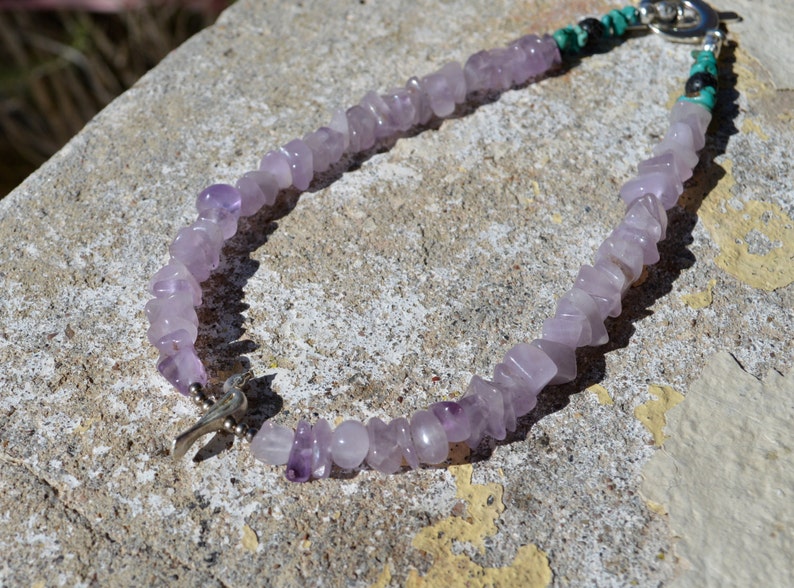 Childs amethyst and dove necklace baby amethyst necklace | Etsy