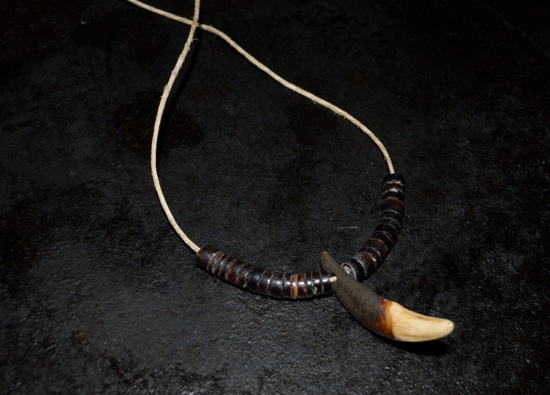 Wolf Tooth Necklace, Mens Wolf Tooth Necklace, Wolf Necklace, Animal ...