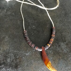 Wolf Tooth Necklace, Mens Wolf Tooth Necklace, Wolf Necklace, Animal ...