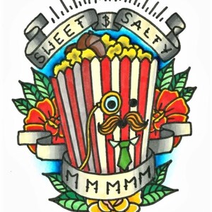 Detective Popcorn Cross Stitch Pattern - Etsy