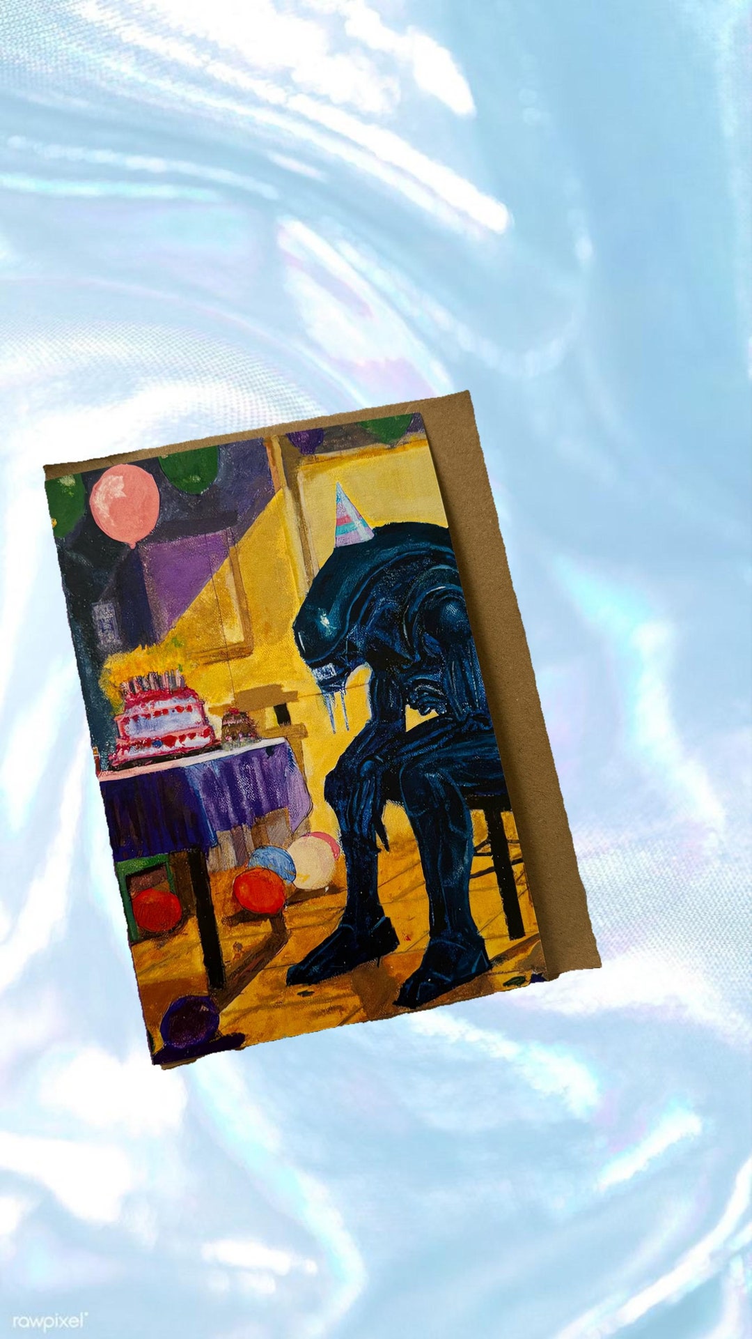 Xenomorph Birthday Card - Etsy