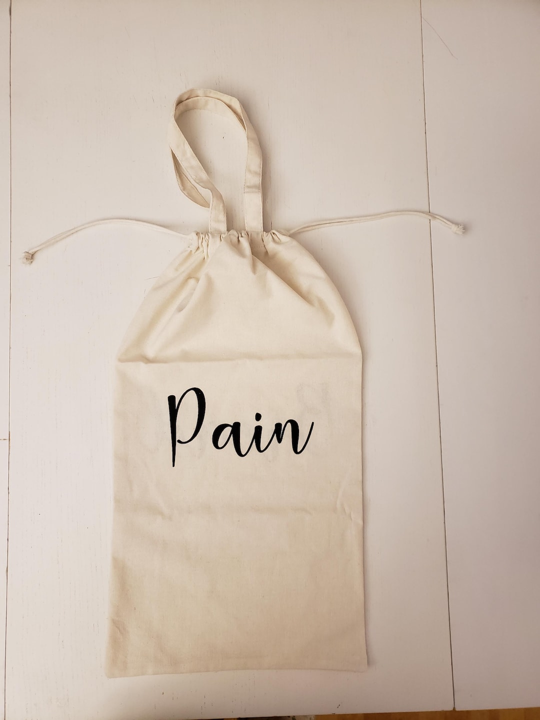 French Bread Bag: Cotton Market Tote - Pain Au Chocolat - Etsy