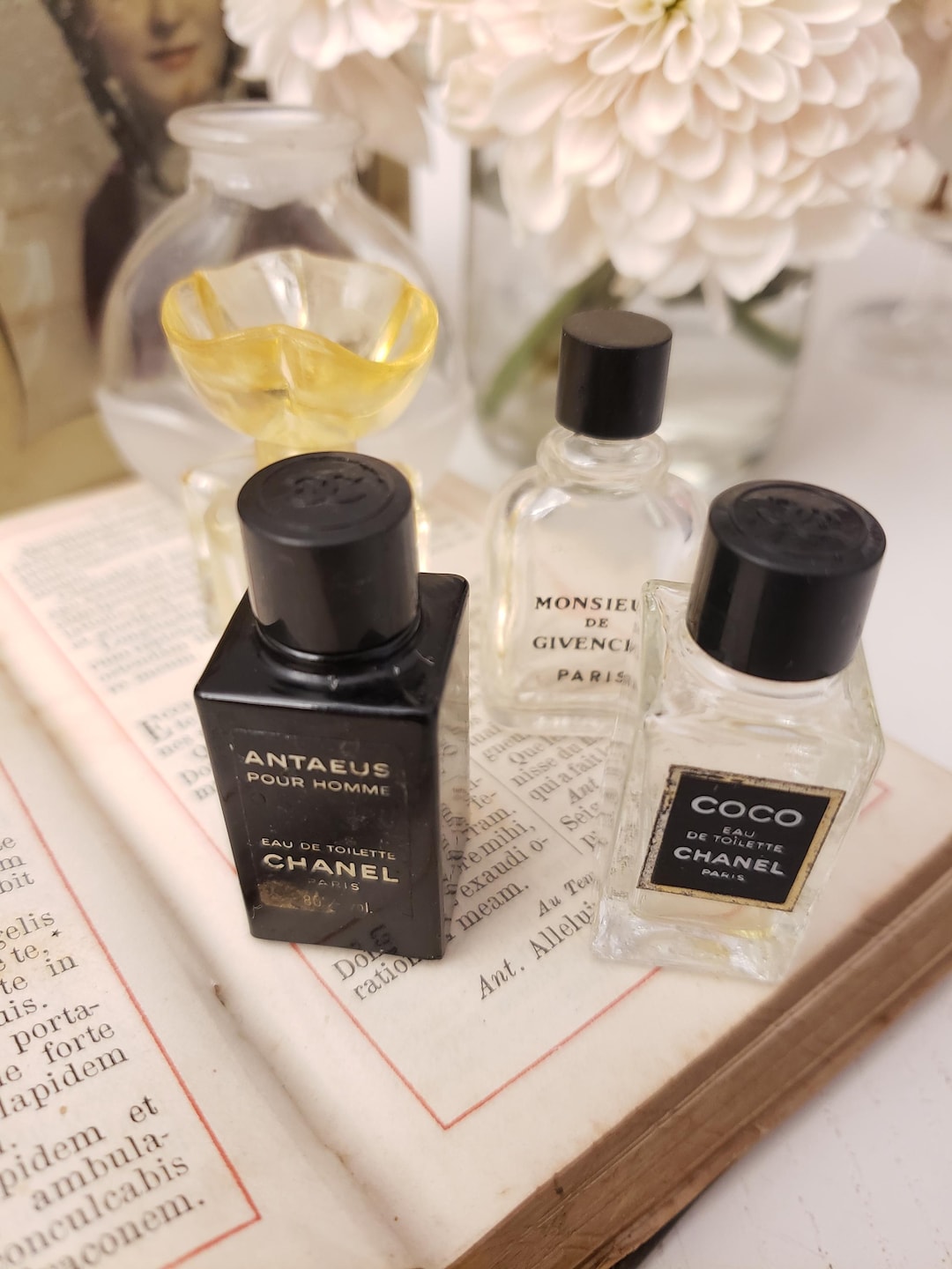 Vintage French Perfume Bottle Collection: Chanel, Givenchy, Oscar De La ...