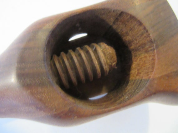 Vintage Walnut Wood Cracker Nut Cracker Easy Crackin'… - Gem