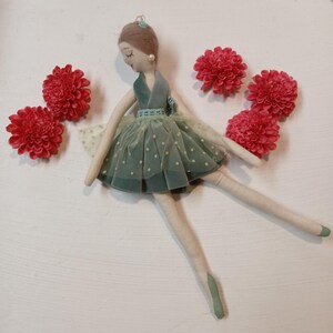 Sweet Soft Ballerina Ballet Dancer Ornament or Plushy Doll Dancer Decor ...