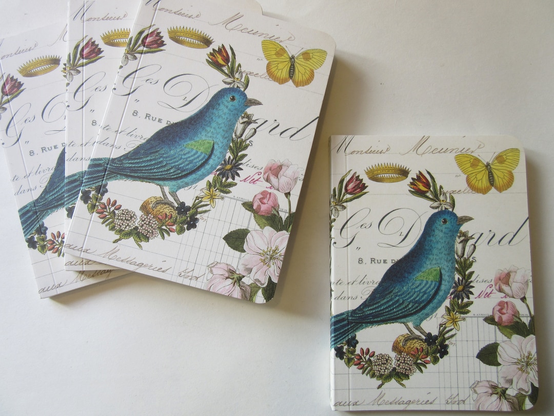 Cavallini Notebooks/bird Deer Flower/perfect Little Journal for Your ...