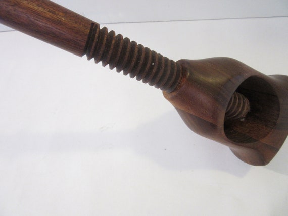 Vintage Walnut Wood Cracker Nut Cracker Easy Crackin'… - Gem