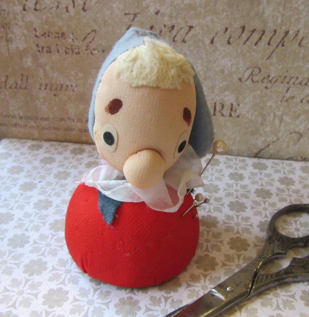 Old Vintage Made in Japan Pin Cushion With Cute Face and - Etsy