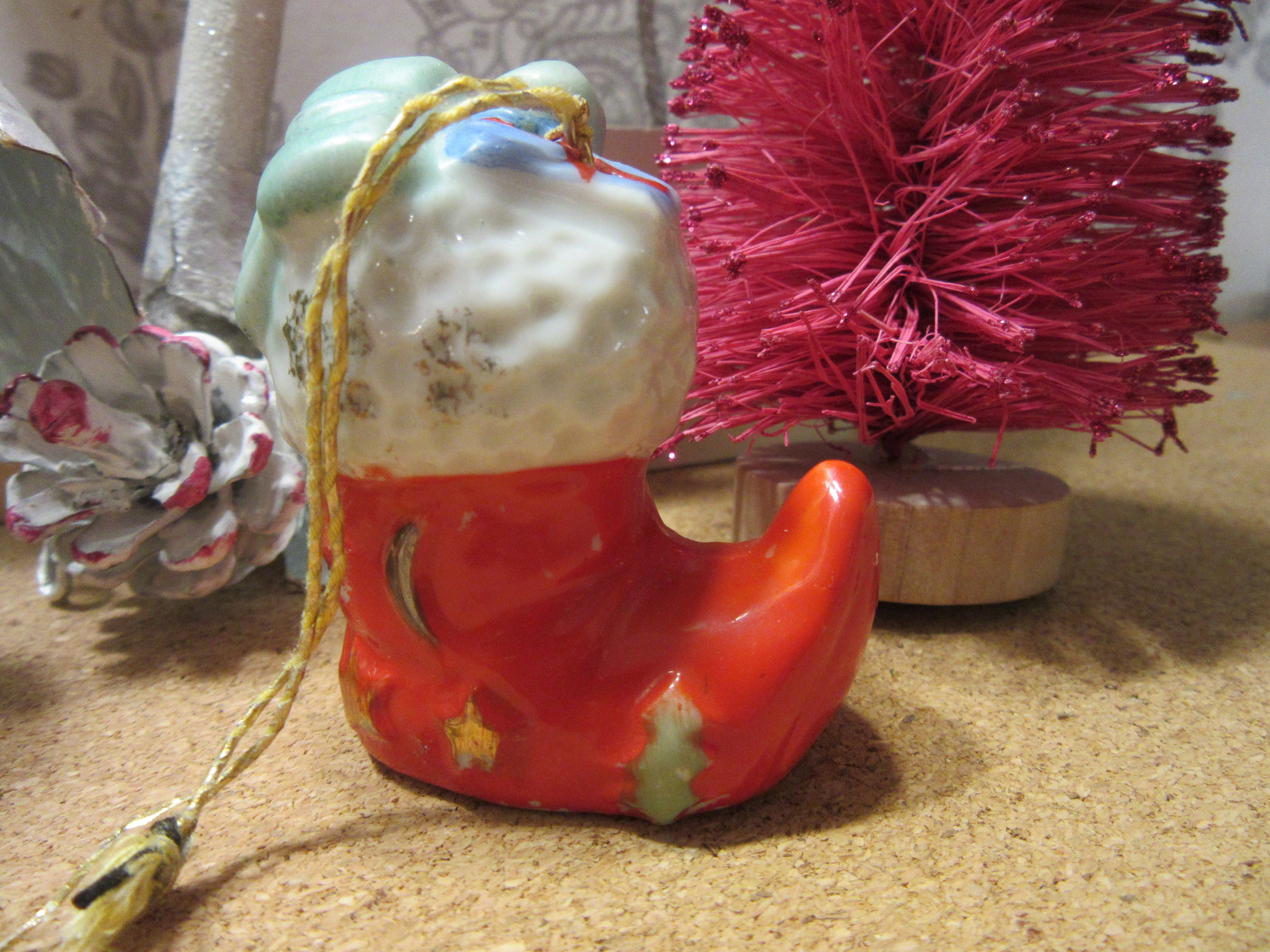 Christmas Red Santa Boot Bell Holiday Christmas Decor Made | Etsy UK