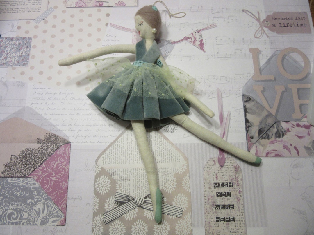 Sweet Soft Ballerina Ballet Dancer Ornament or Plushy Doll Dancer Decor ...
