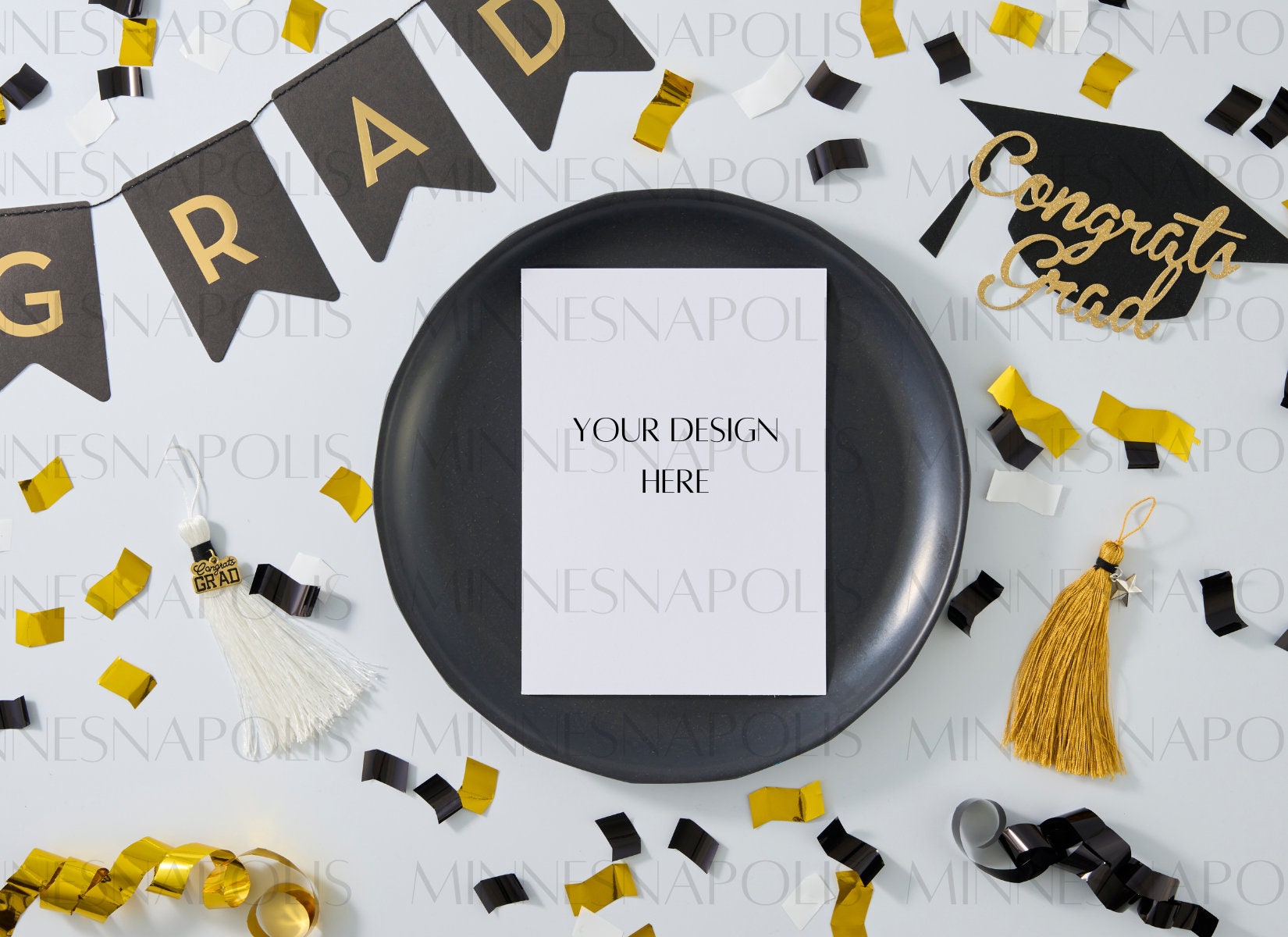 Graduation Card Digital Mockup Download Grad Party Congratulations ...