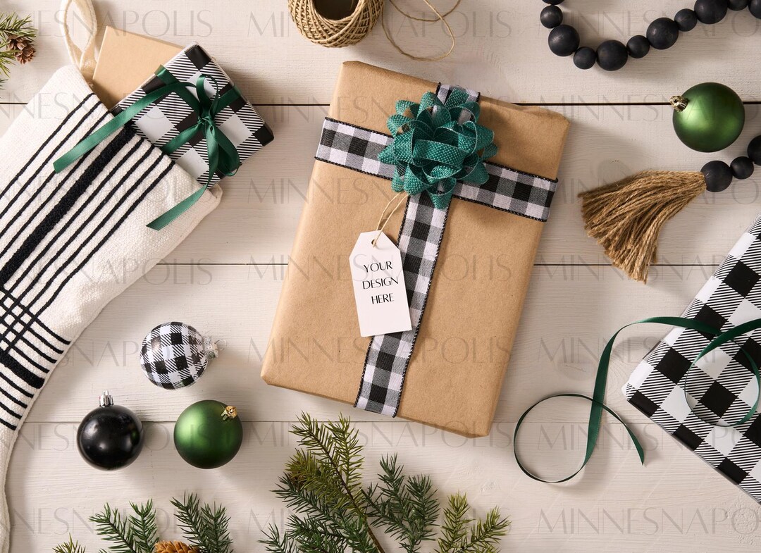 Farmhouse Gift Tag Mockup | Holiday Design (digital Download) - Etsy