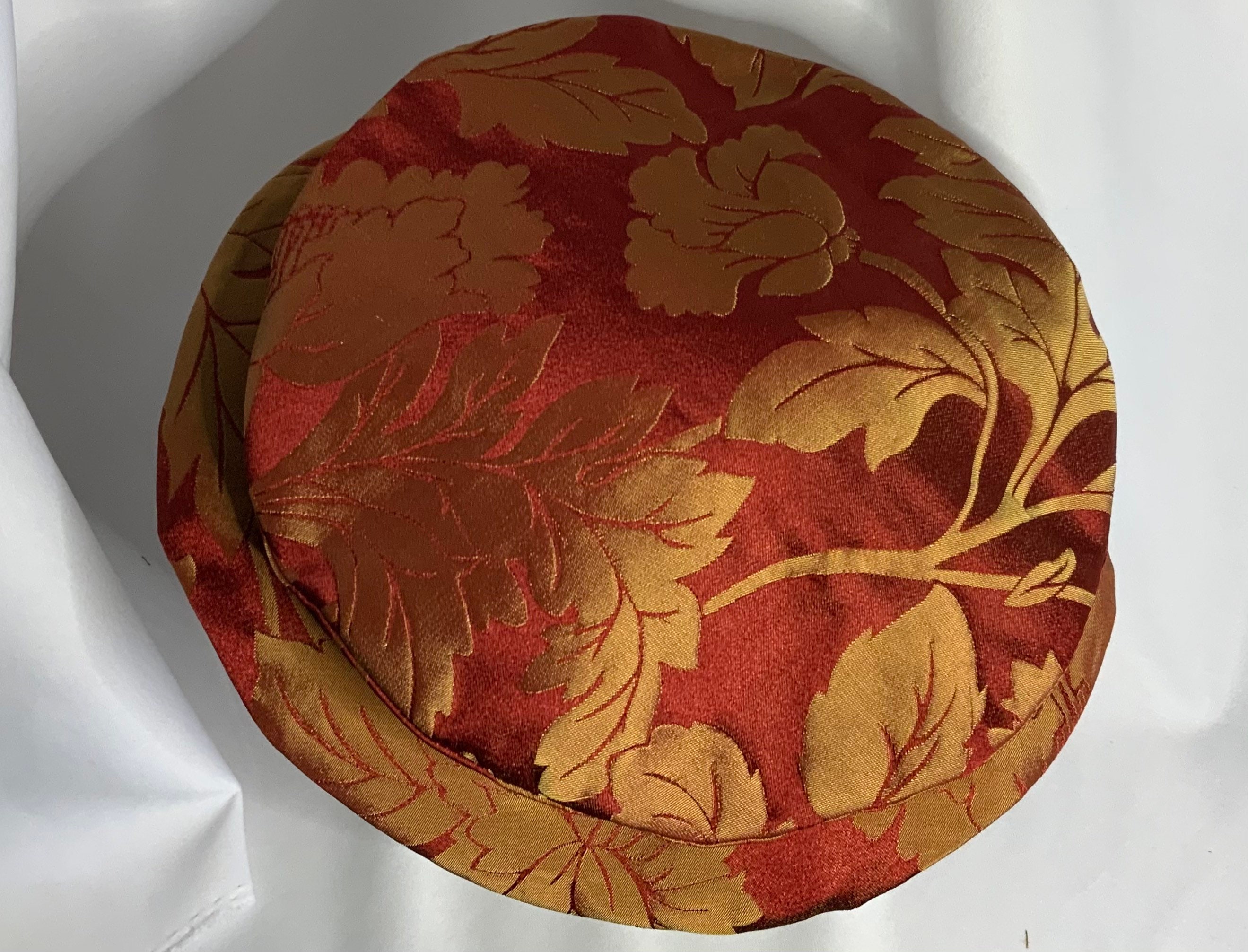 Red & Gold Brocade Renaissance Tudor Flat Cap | Etsy