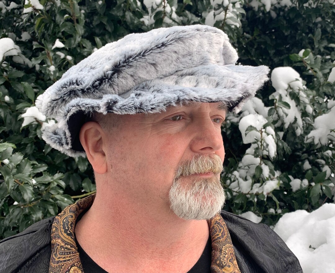 Faux Fur Renaissance Tudor Flat Cap - Etsy