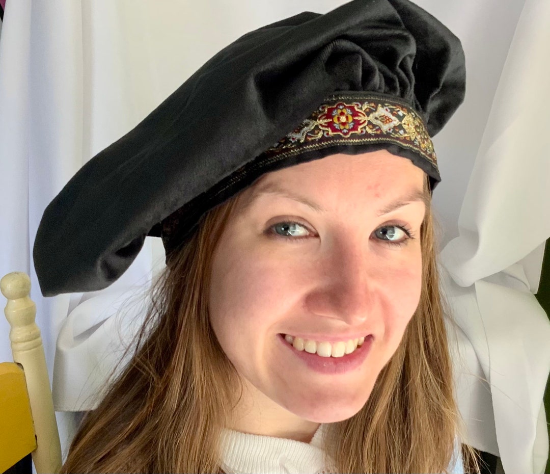 Black Velvet Renaissance Muffin Hat EXTRA SMALL - Etsy