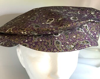 Golden Paisley Renaissance Hat Tudor Flat Cap - Etsy