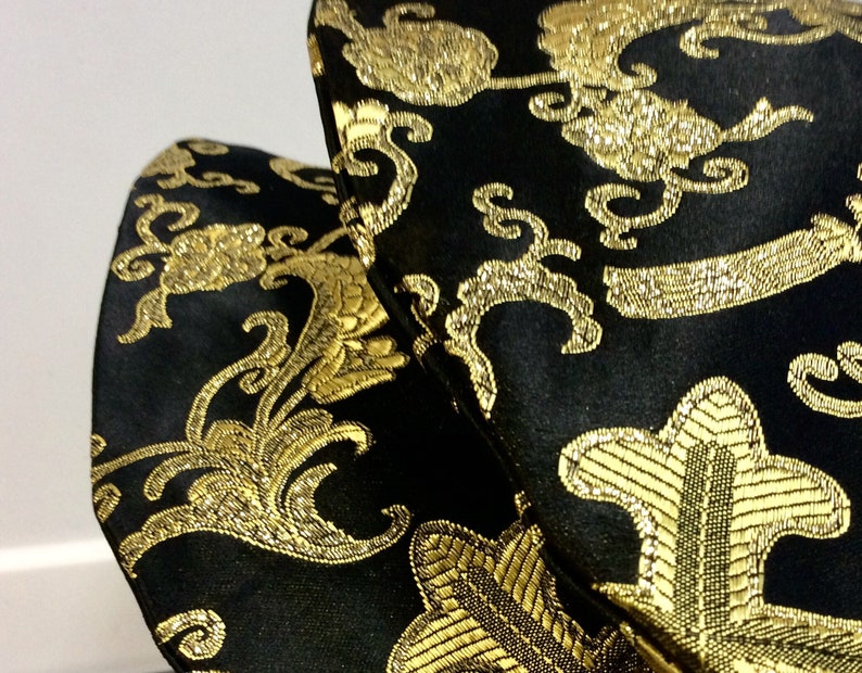 Black & Gold Renaissance Hat Tudor Flat Cap - Etsy