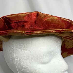 Red & Gold Brocade Renaissance Tudor Flat Cap - Etsy