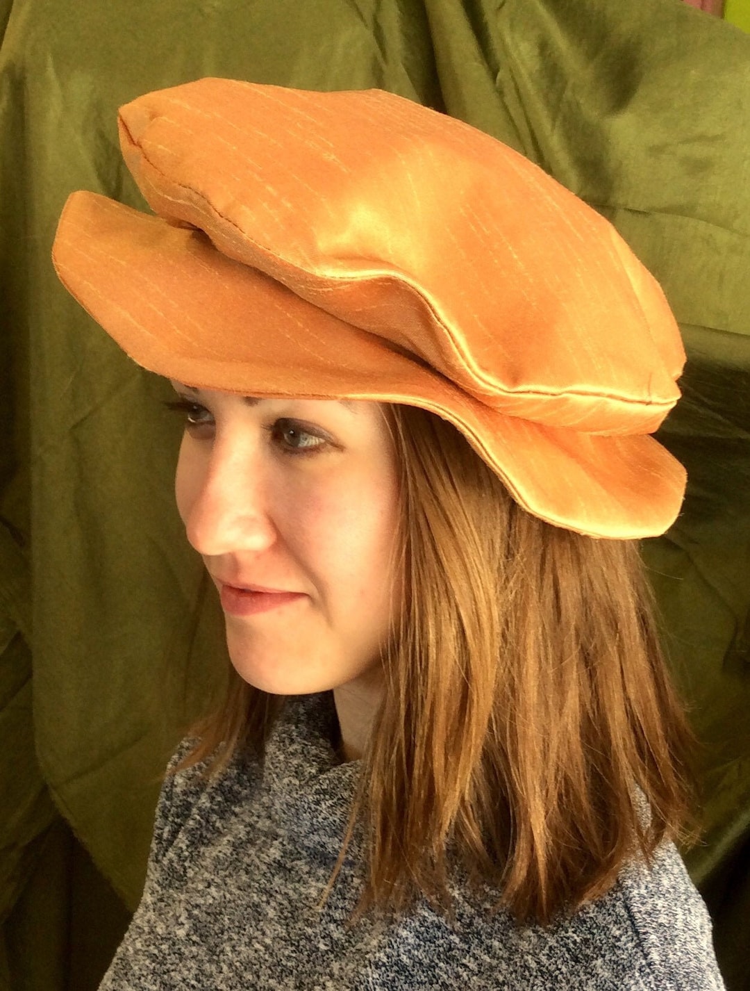 Sunny Golden Renaissance Hat Shakespeare Flat Cap Beret, SMALL - Etsy