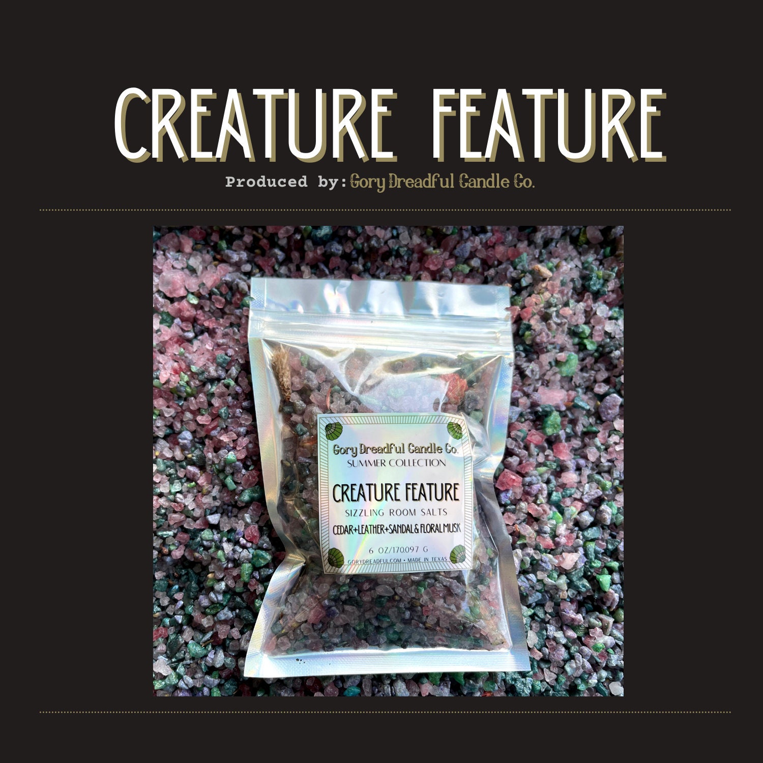 Creature Feature Sizzling Room Salt Crystal Potpourri Wax - Etsy