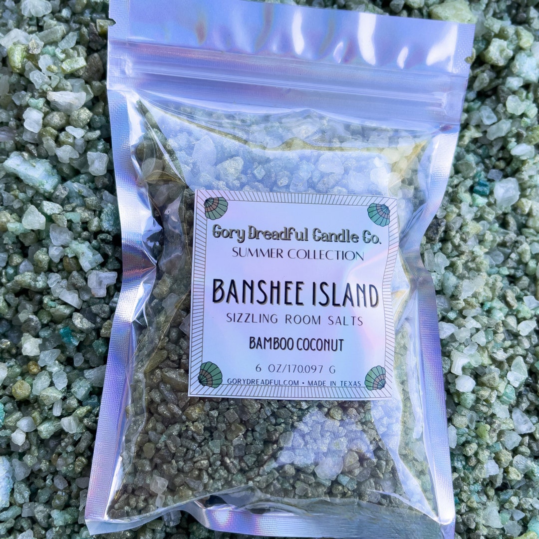 Banshee Island Sizzling Room Salt Crystal Potpourri - Bamboo Coconut ...