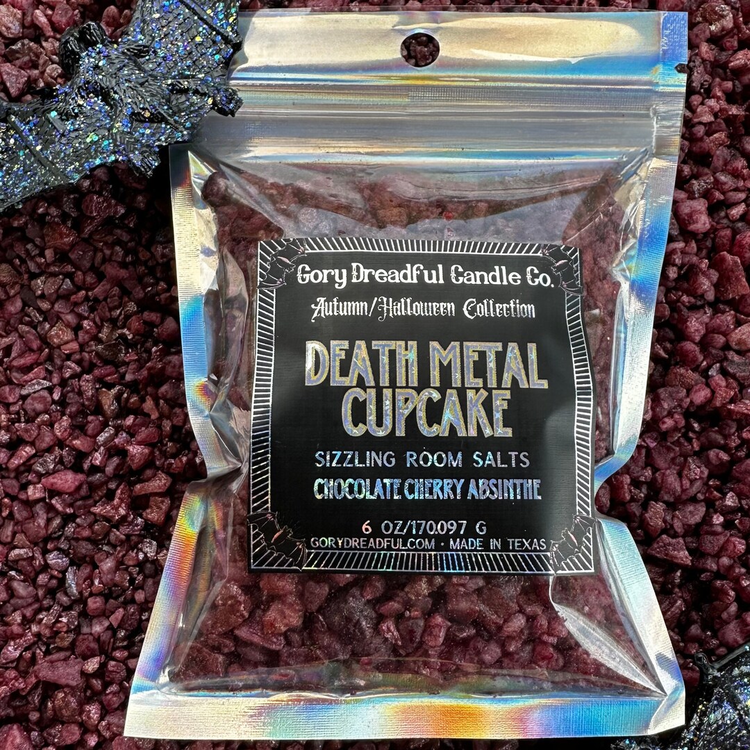 Death Metal Cupcake Sizzling Room Salt Crystal Potpourri: Chocolate ...