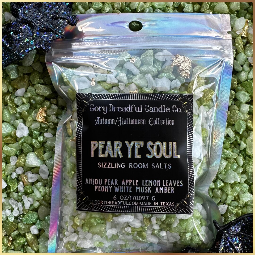 Pear Ye' Soul Sizzling Room Salt Crystal Potpourri Wax Melt Alternative ...