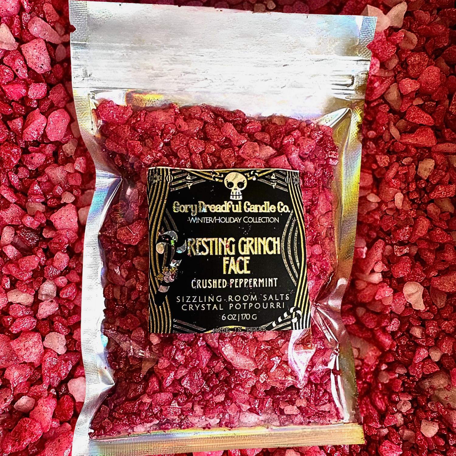 Resting Grinchface Sizzling Room Salt Crystal Potpourri: Crushed ...
