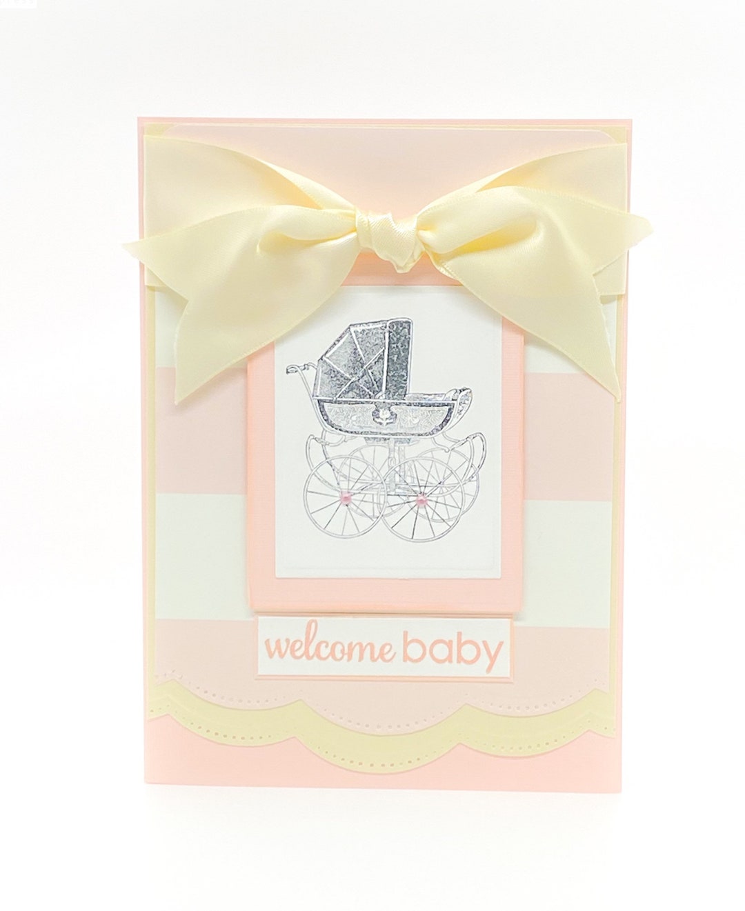 Baby Girl Card, New Baby, Baby Girl Vintage Baby, Adoption Card ...