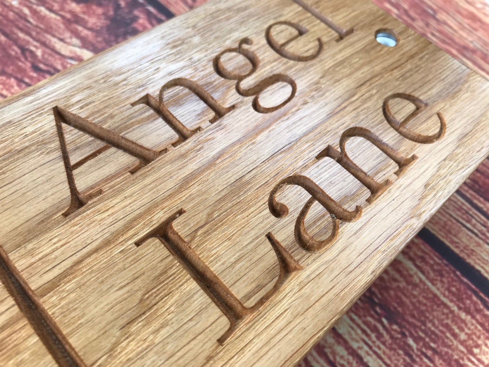 Solid Oak House Sign Personalised Carved Wooden Hardwood - Etsy