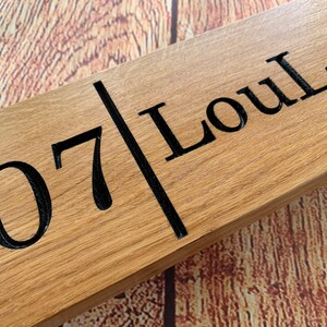 Solid Oak House Sign Personalised Carved Wooden Hardwood Plaque - Etsy