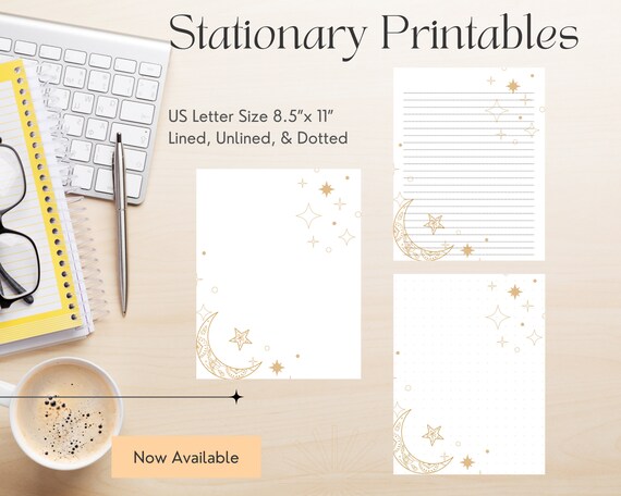 Stationary Printable Printable Stationary Set Printable | Etsy