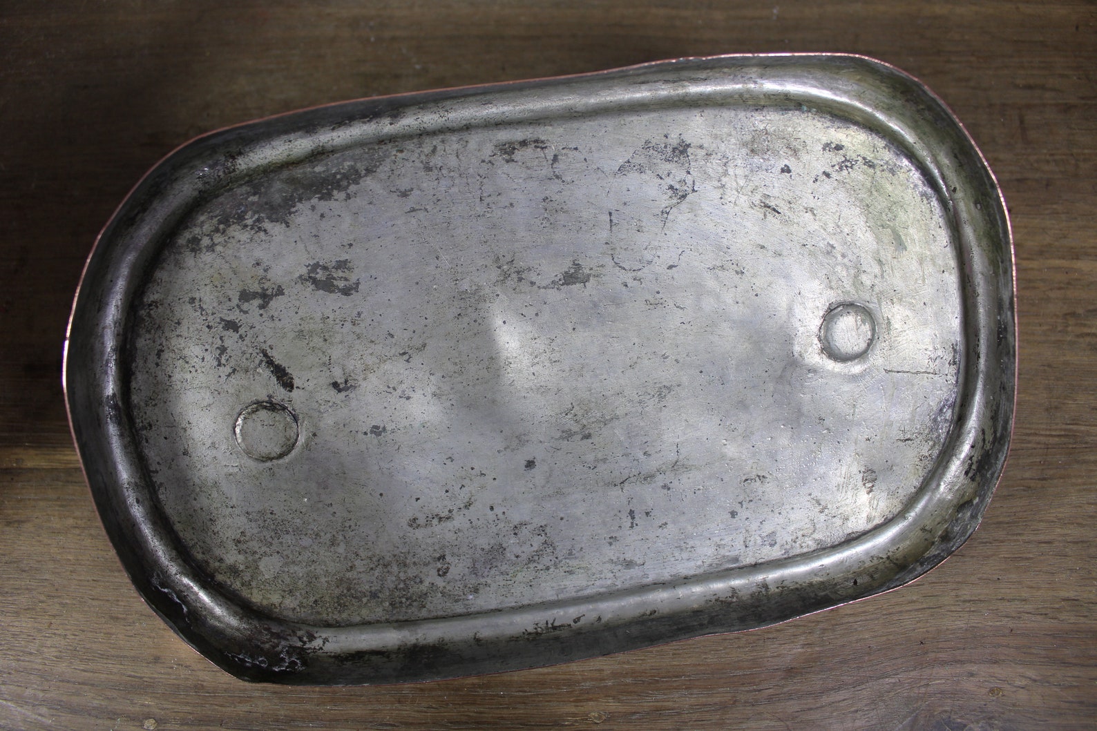 Antique French Copper Braising Pan Daubiere Stew Stock Roasting Pot ...