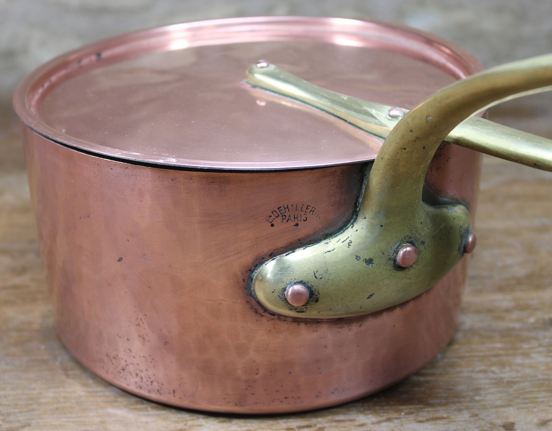 E Dehillerin Paris French Copper Cookware Lid Pan Pot Decorative - Etsy