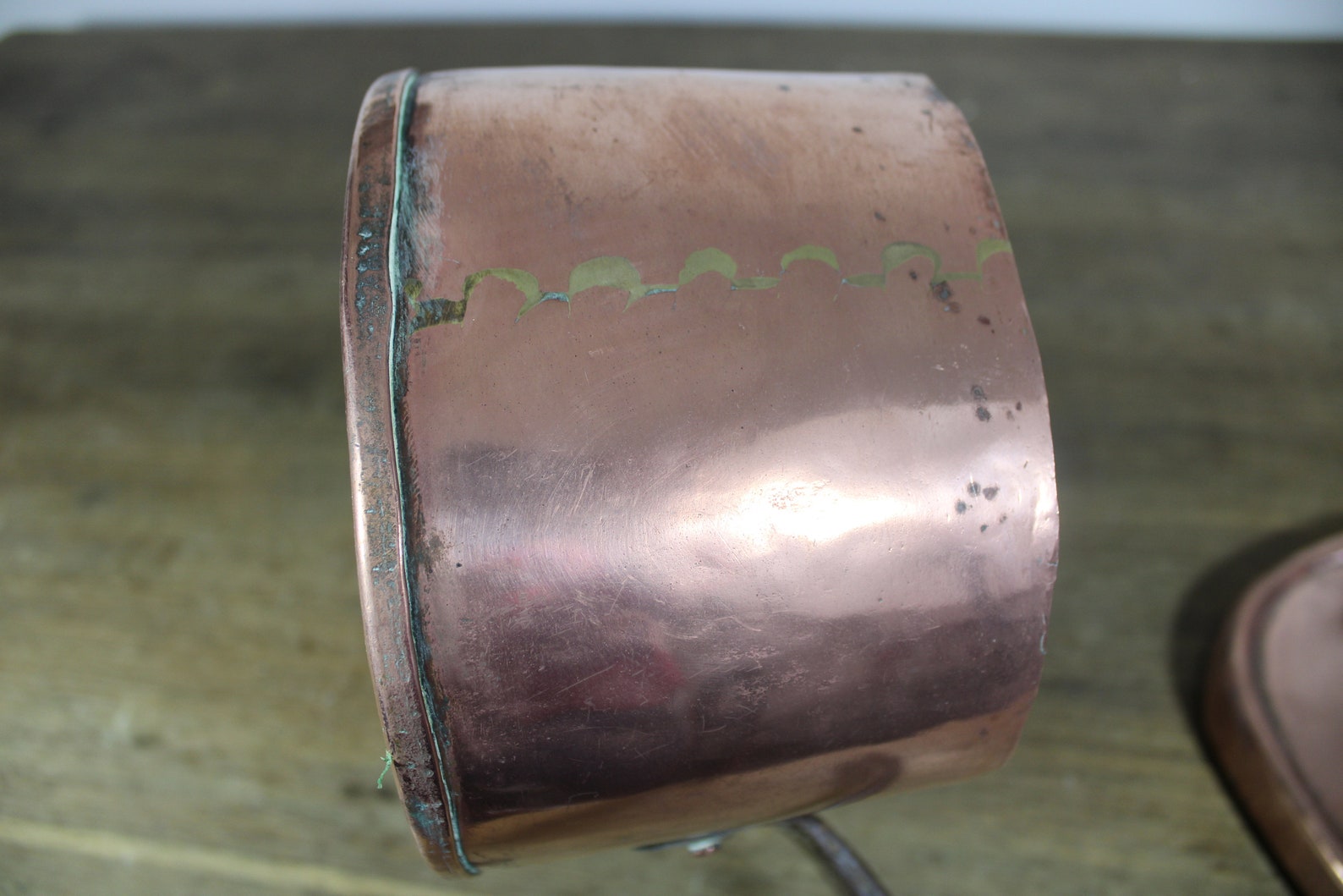 Antique French Copper Braising Pan Daubiere Stew Stock - Etsy