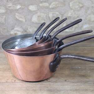 Super Set 7pc 2mm Villedieu Serie Speciale French Copper Tin Lined ...